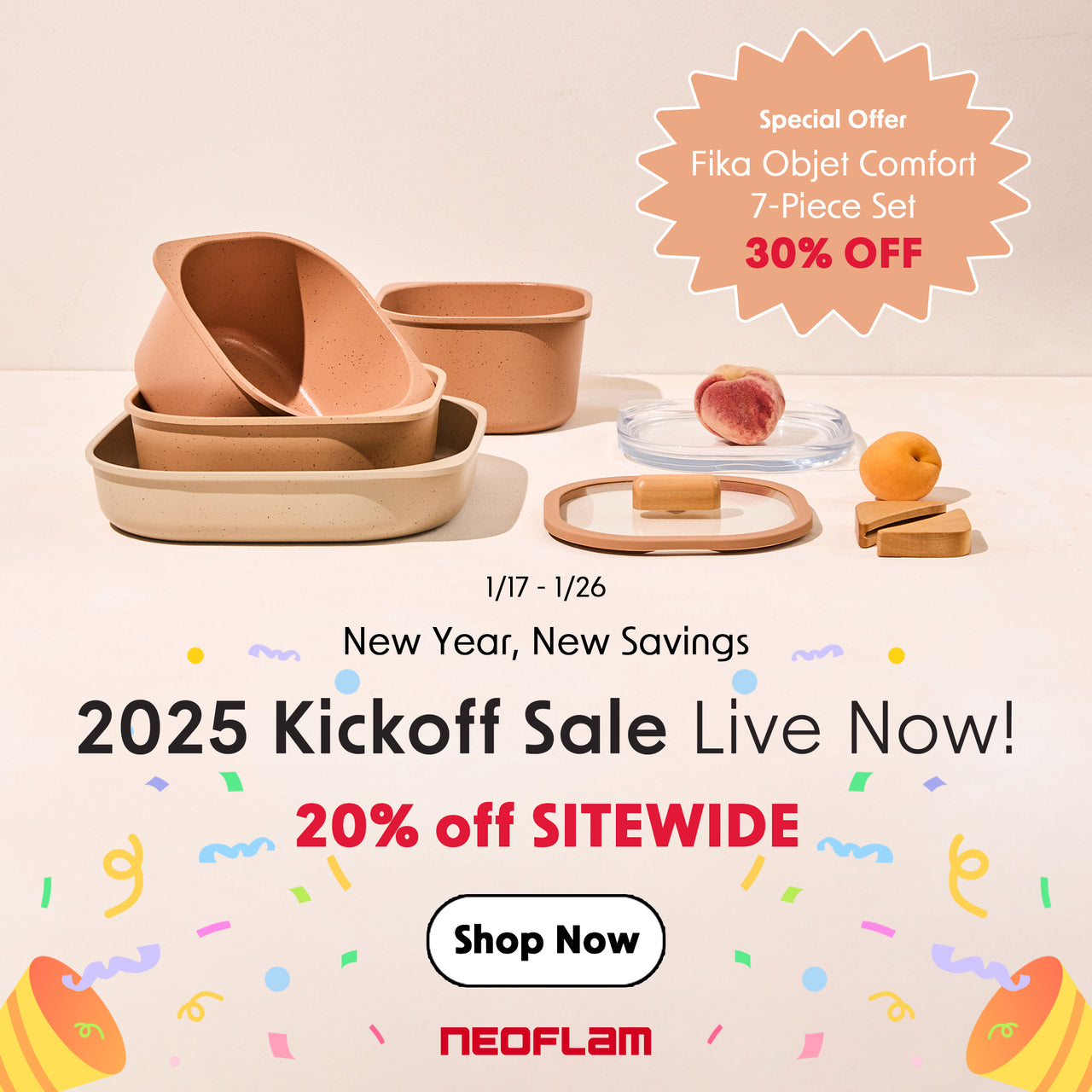 Neoflam - Healthy Ceramic Cookware, Cutting Boards, Food Storage