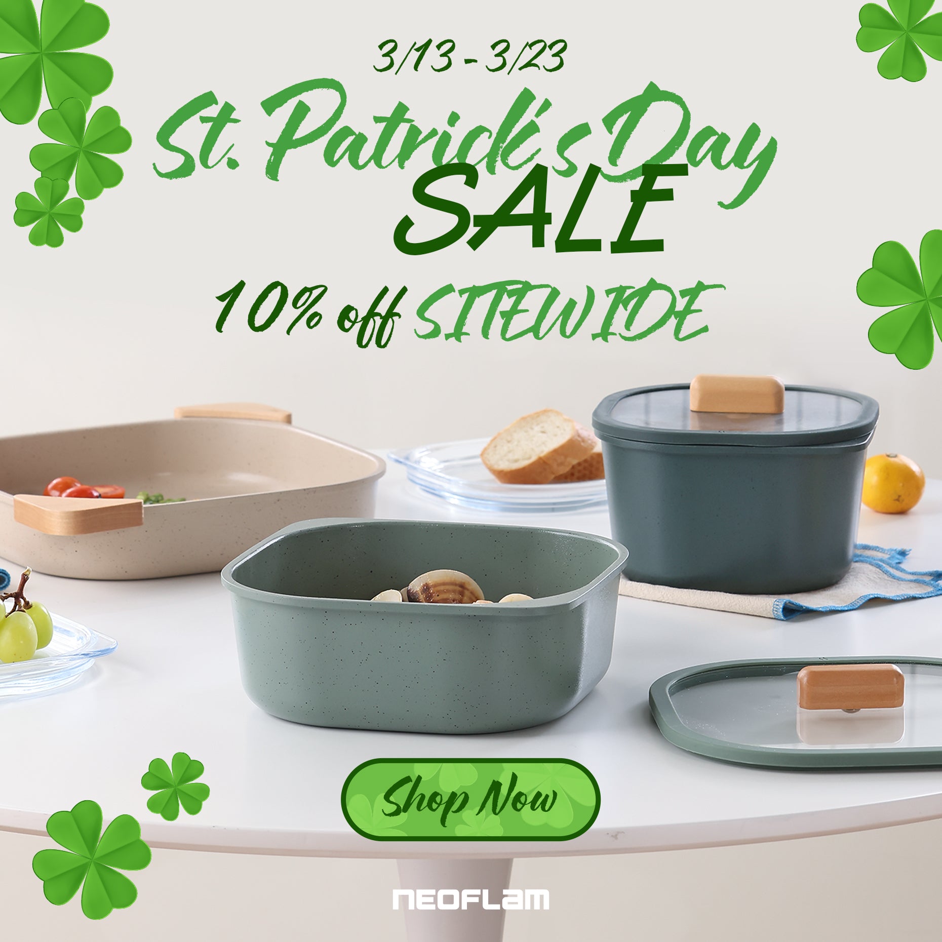 Neoflam - Healthy Ceramic Cookware, Cutting Boards, Food Storage