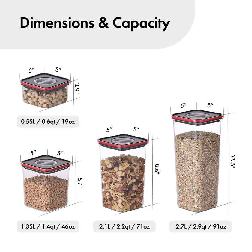 Airtight Smart Seal Dry Food Canisters – NEOFLAM AMERICAS