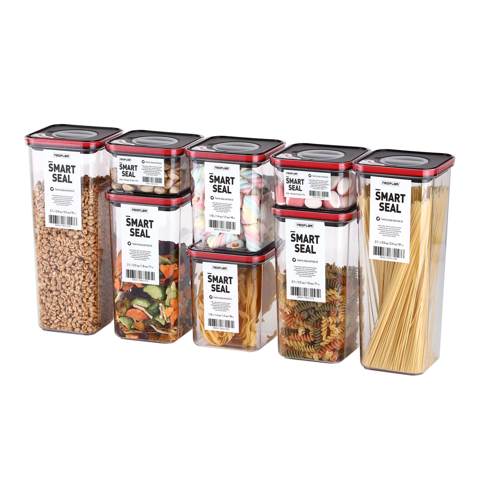 Airtight Smart Seal Dry Food Canisters – NEOFLAM AMERICAS